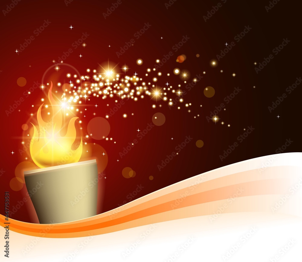 bright torch Stock Vector | Adobe Stock