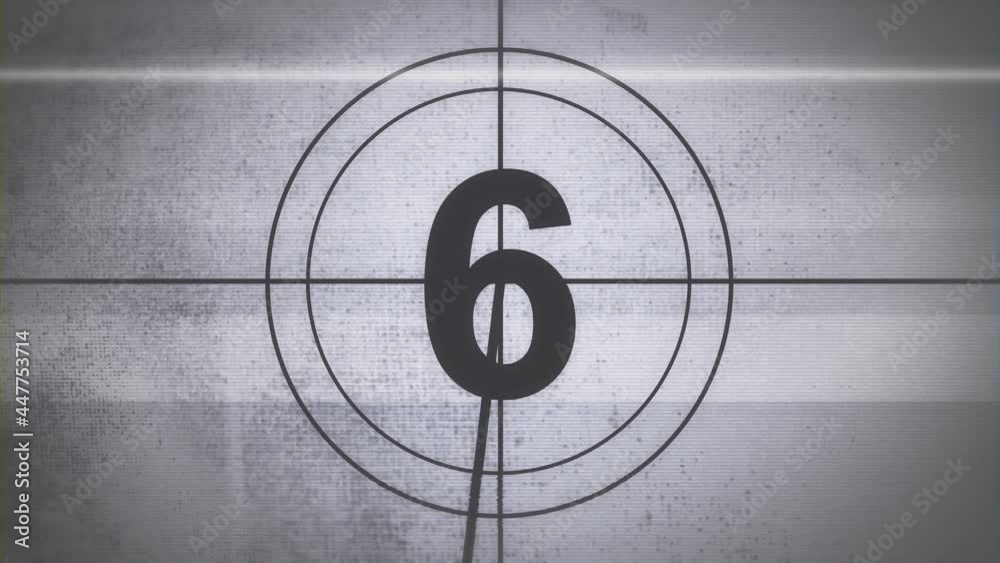 Countdown Clock Black and White, Monochrome Universal Countdown Film ...