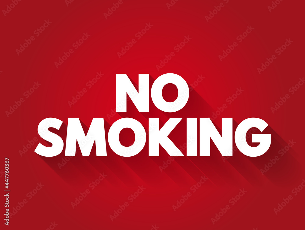 No smoking text quote, health concept background Stock Vector | Adobe Stock