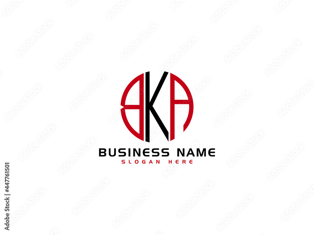 Letter BKA Logo Icon Vector Image Design Stock Vector | Adobe Stock