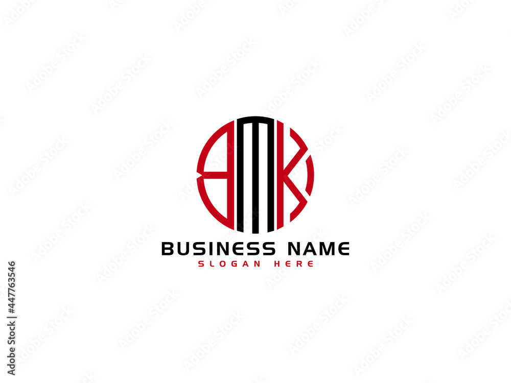 Letter BMK Logo Icon Vector Image Design Stock Vector | Adobe Stock