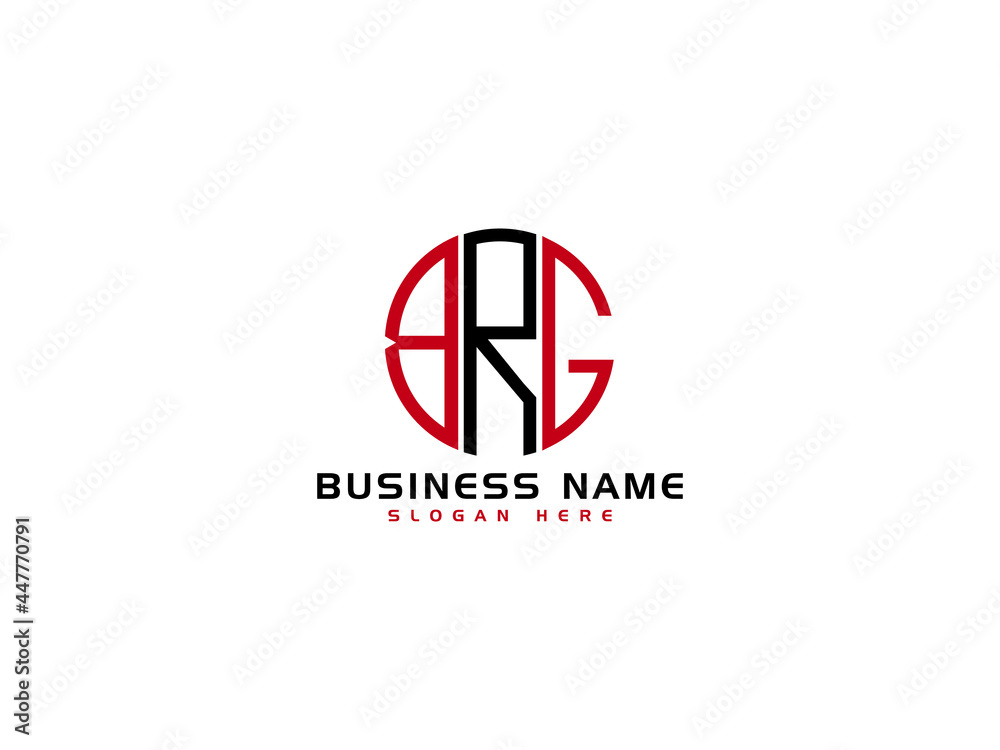Letter BRG Logo Icon Vector Image Design For New Business Stock Vector ...