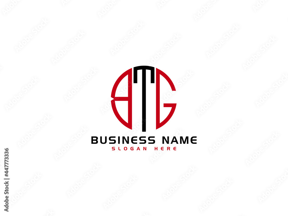 Letter BTG Logo Icon Vector Image Design For New Business Stock Vector ...