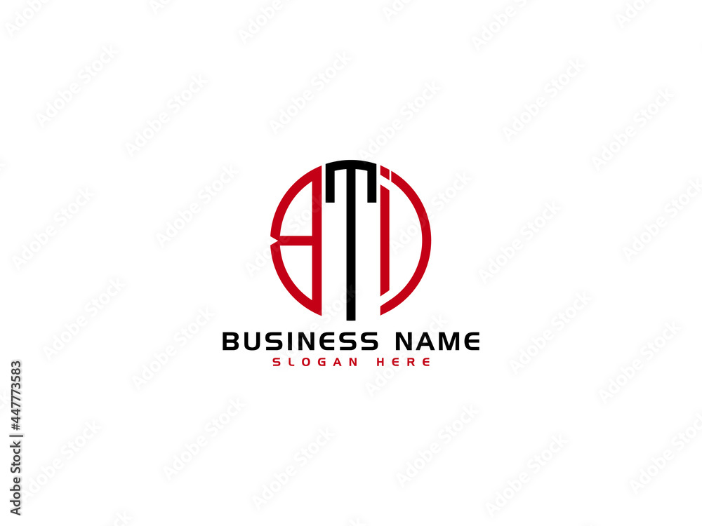 Letter BTI Logo Icon Vector Image Design For New Business Stock Vector ...
