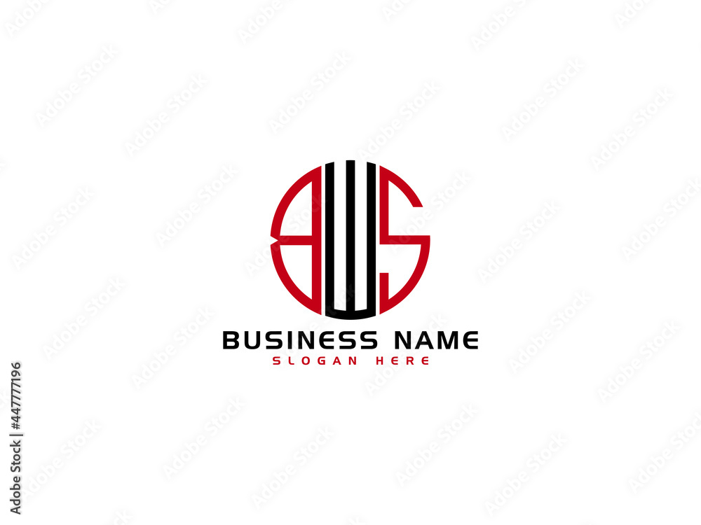 Letter BWS Logo Icon Vector Image Design For New Business Stock Vector ...