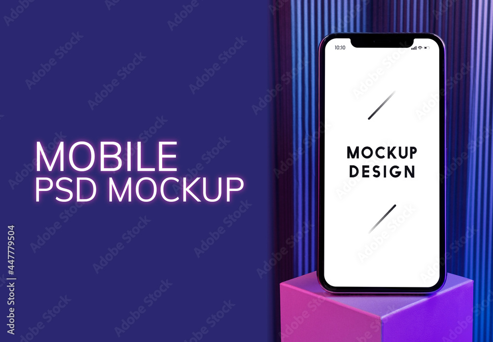 Editable Smart Phone Mockup Screen Stock Template | Adobe Stock