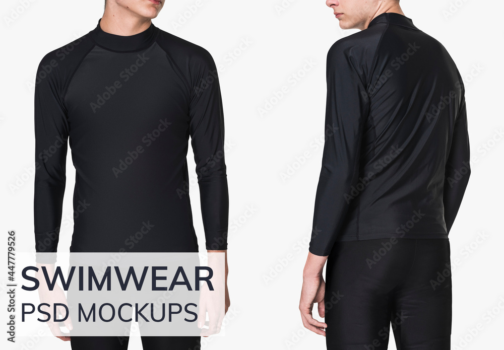 Editable Men’S Swimwear Mockup Stock Template | Adobe Stock