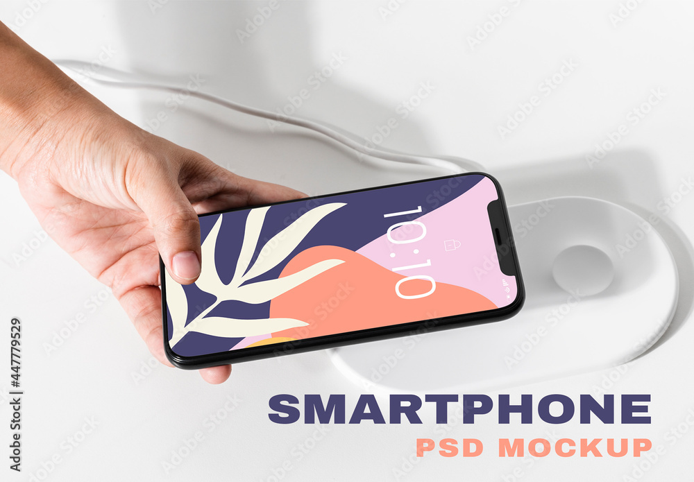 Smartphone Screen Mockup Stock Template | Adobe Stock