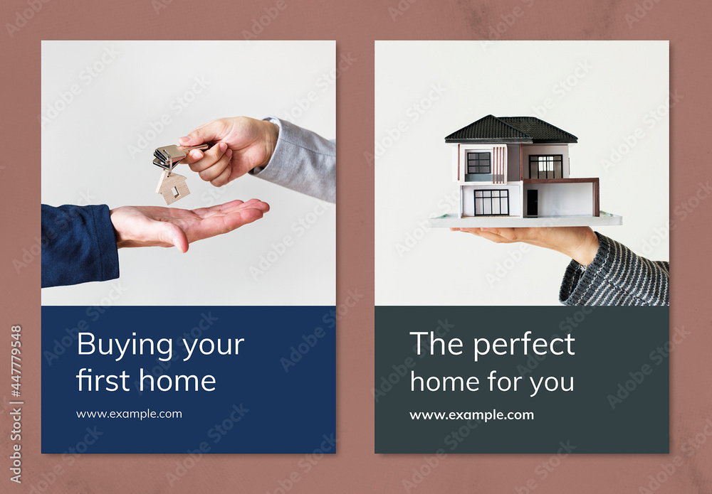 Home Insurance Poster Layout Stock Template | Adobe Stock