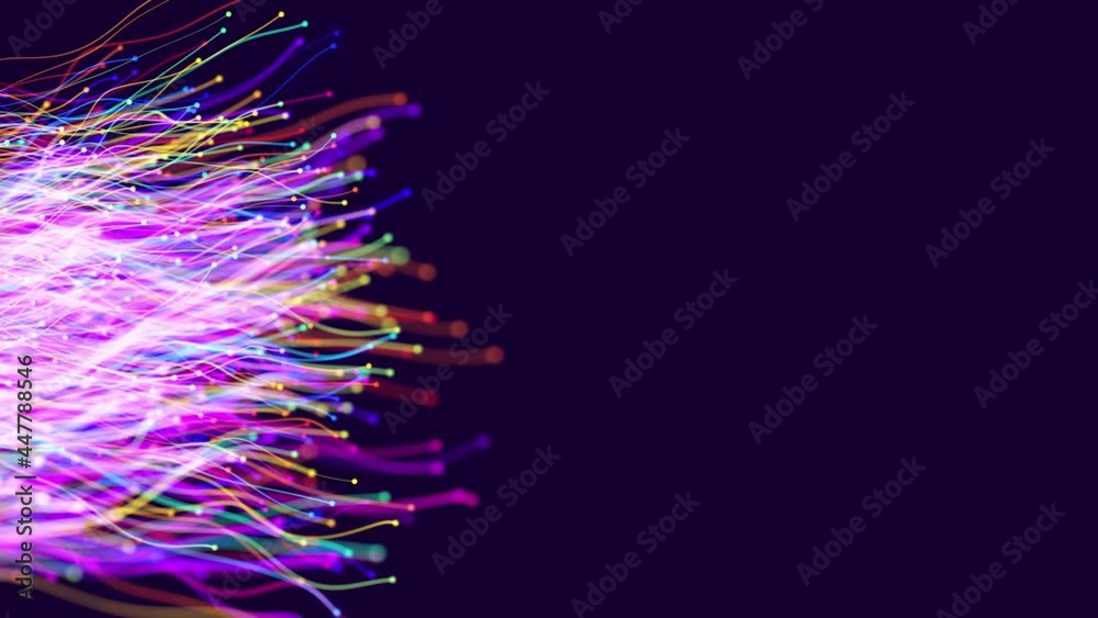 Flow of particles form wall. Luma matte as alpha channel. Motion design ...