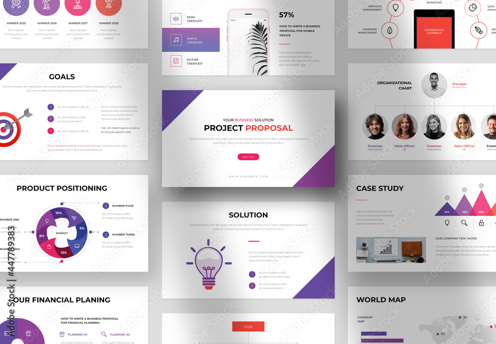 Project Proposal Presentation Stock Template | Adobe Stock