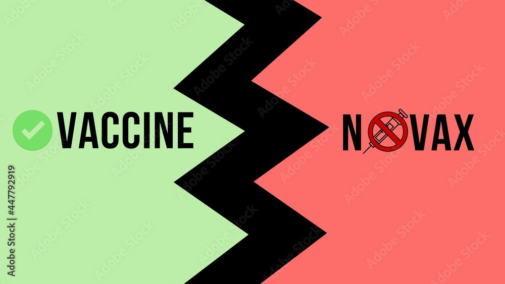 Rwanda, Kigali - 28-07-2021 NO VAX Covid 19 logo. Logo of people who do ...