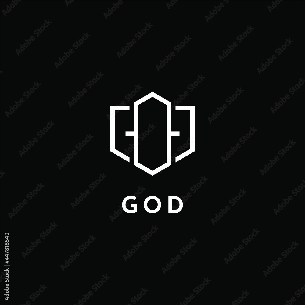 simple letter GOD logo vector design template Stock Vector | Adobe Stock