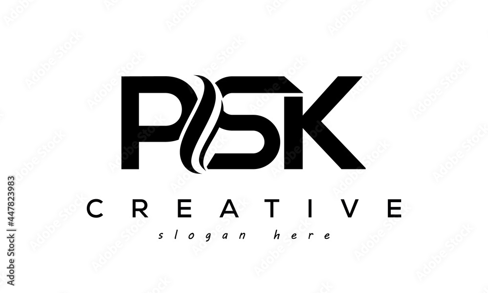 Letter PSK creative logo design vector Stock Vector | Adobe Stock