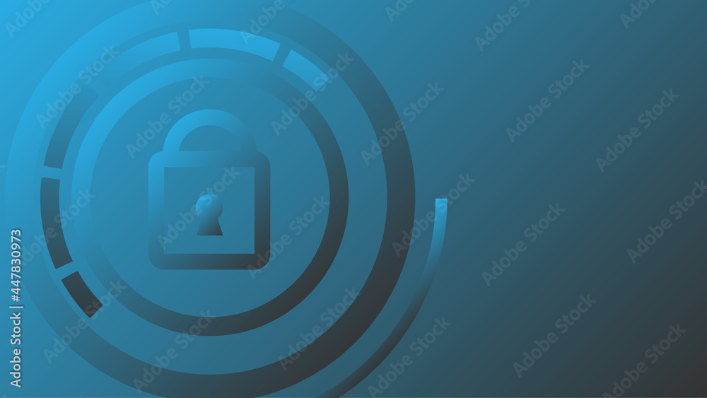 Vecteur Stock Cyber security vector design template background for ...