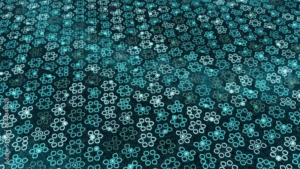 Stockvideon Colored background with moving pattern of circles ...