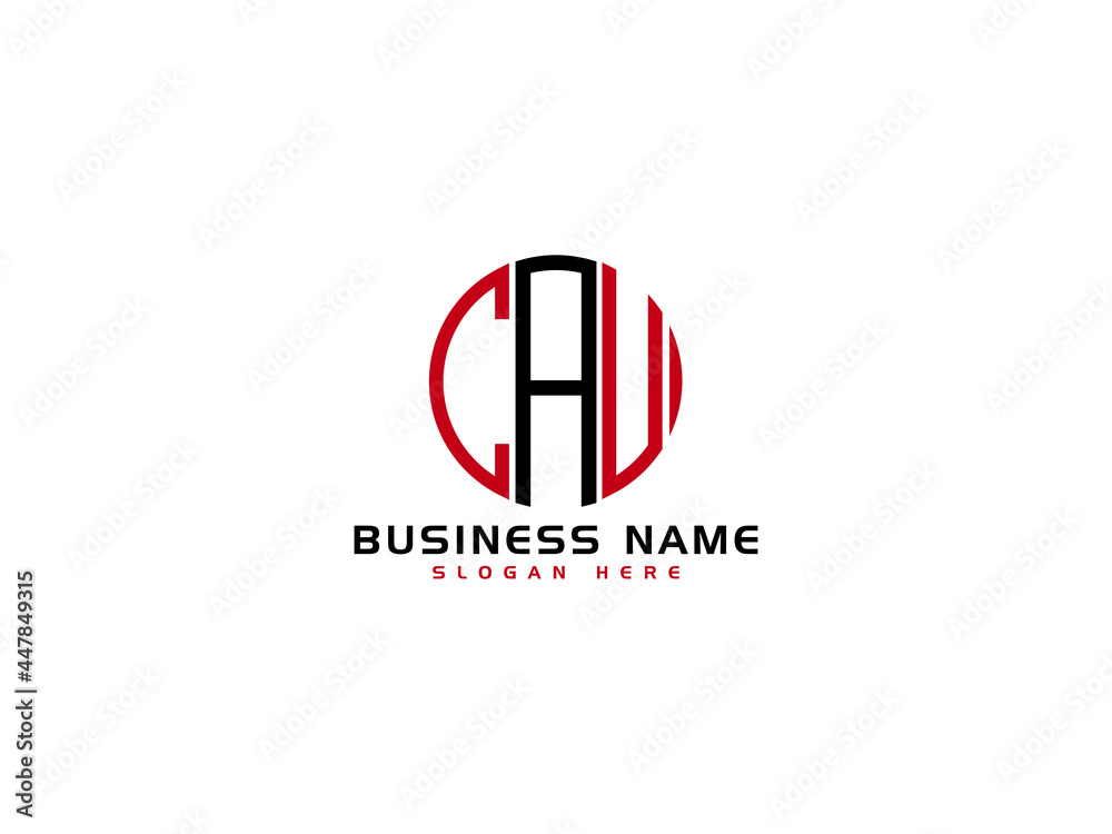 Letter CAU Logo Icon Vector Image Design For New Business Stock Vector ...