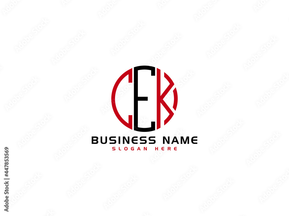 Letter CEK Logo Icon Vector Image Design For New Business Stock Vector ...