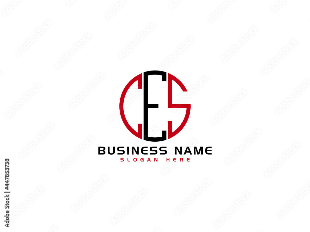 Letter CES Logo Icon Vector Image Design For New Business Stock Vector ...