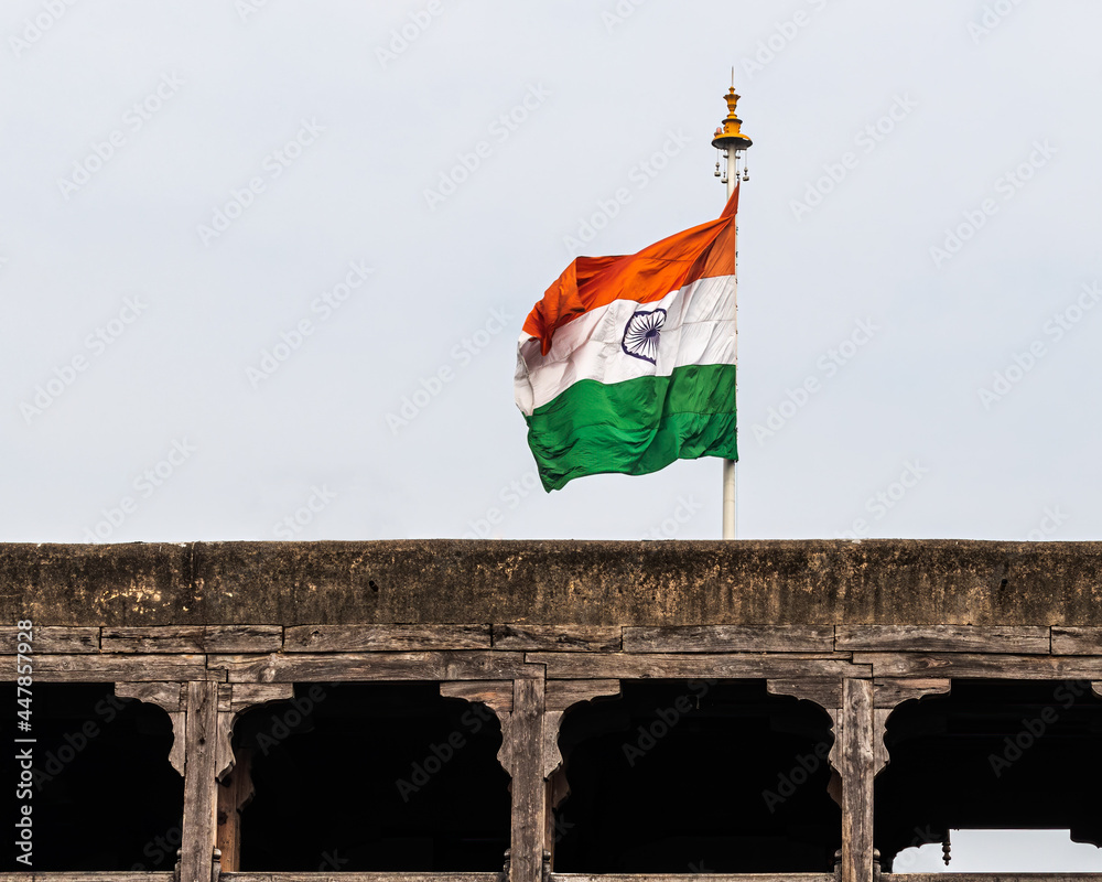 Shanibada , Pune and Indian National Flag Stock Photo | Adobe Stock