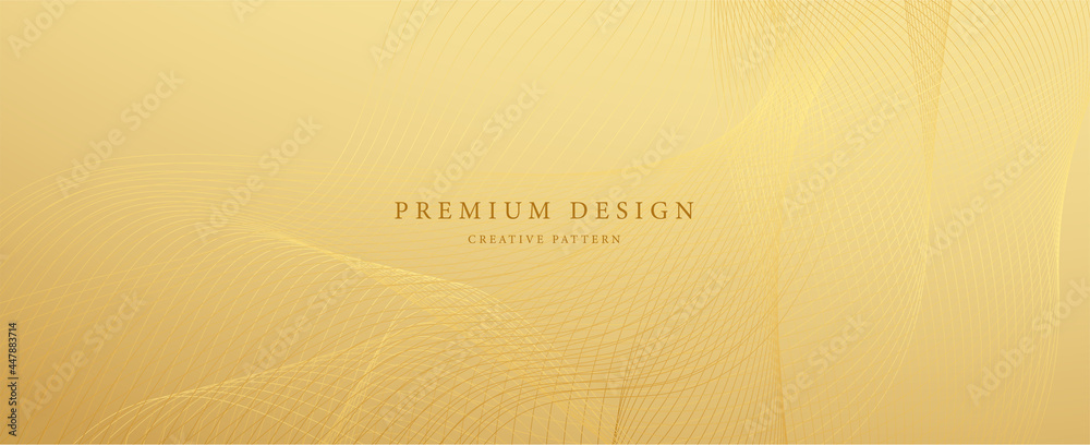Premium background design with diagonal line pattern in gold colour ...