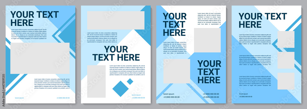 Informational brochure template. Professional service. Flyer, booklet ...