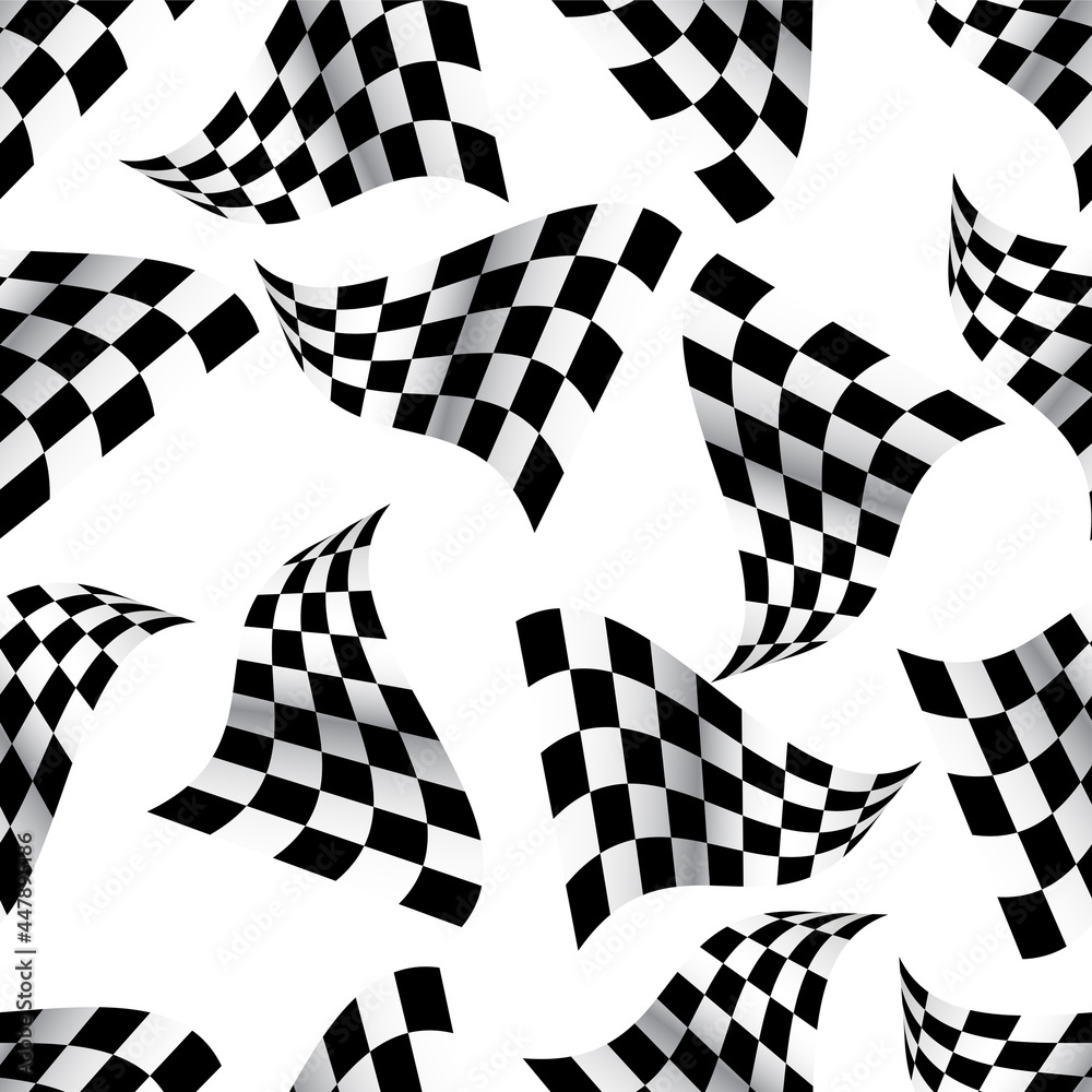 Starting finish Race flags for auto racing, motocross, bicycle races ...