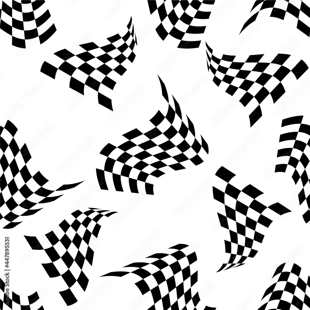 Starting finish Race flags for auto racing, motocross, bicycle races ...