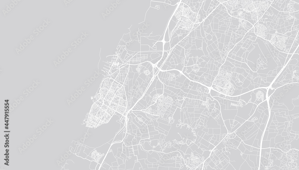 Urban vector city map of Ashdod, Israel, middle east Stock Vector ...