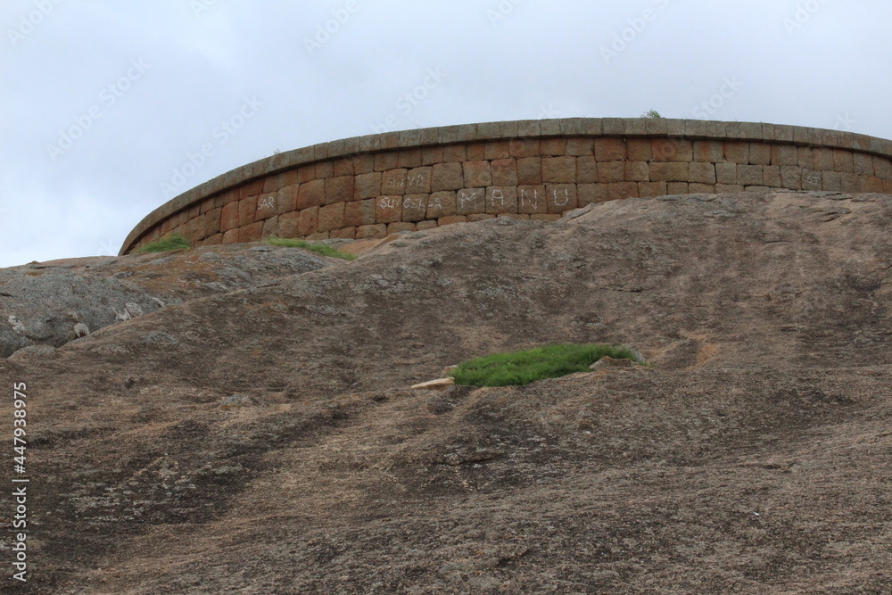 old chitradurga fort wall tourist attractions ancient wall stone wall ...