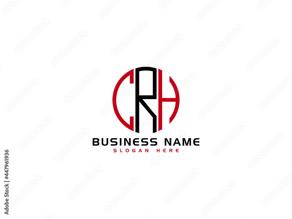 Letter CRH Logo Icon Vector Image Design For New Business Stock Vector ...