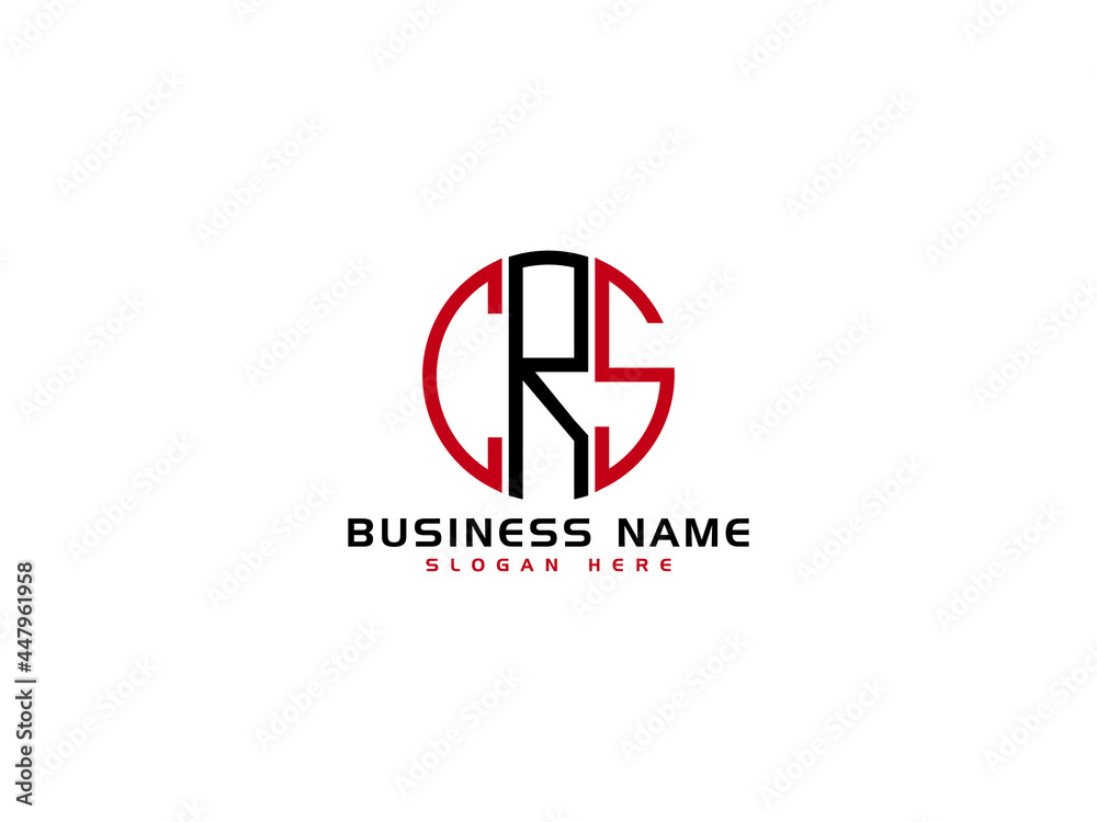Letter CRS Logo Icon Vector Image Design For New Business Stock Vector ...