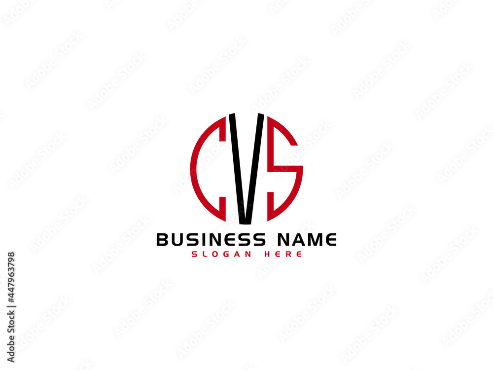 Letter CVS Logo Icon Vector Image Design For New Business Stock Vector ...