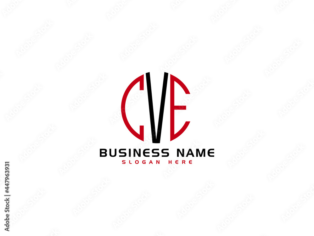 Letter CVE Logo Icon Vector Image Design For New Business Stock Vector ...