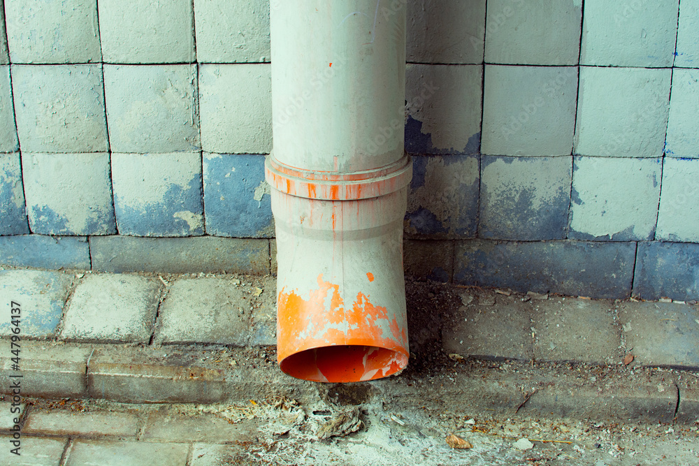 Gutter box water collector box for roof drainage. Sink Rainwater ...