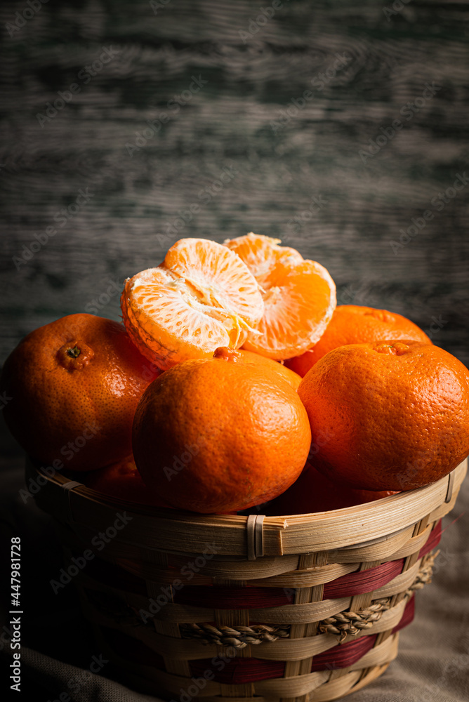 Fruta mandarina, Citrus reticulada, Citrus unshiu, vitamina C ...