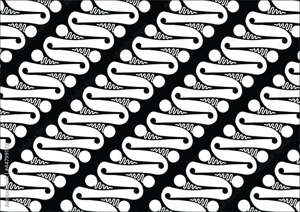 Parang Batik motif, in the pattern of developing Javanese Indonesian ...