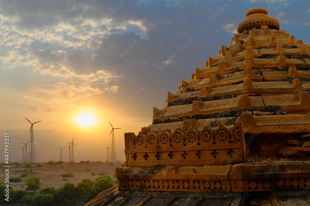 Beautiful sunset at Bada Bagh or Barabagh, means Big Garden,is a garden ...