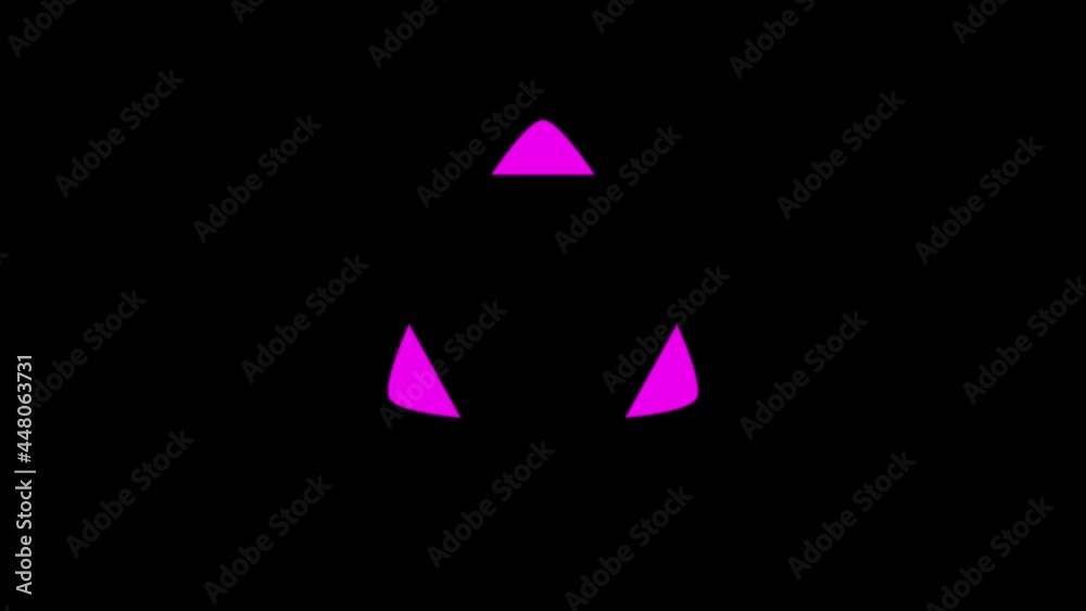 Triangle turning animation 2d animation cartoon geometry loop animation ...