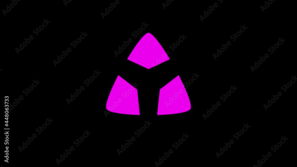 Triangle turning animation 2d animation cartoon geometry loop animation ...