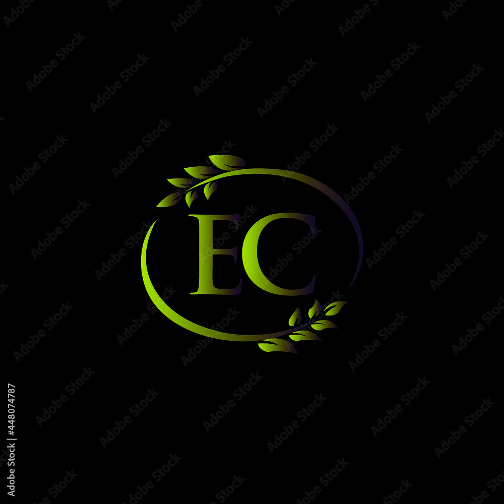 EC letter logo abstract design. EC unique design, EC letter logo design ...