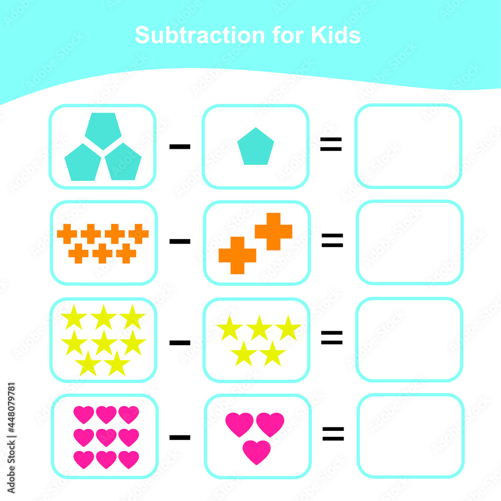 Counting Game for Preschool Children. Math Worksheet for Preschool ...