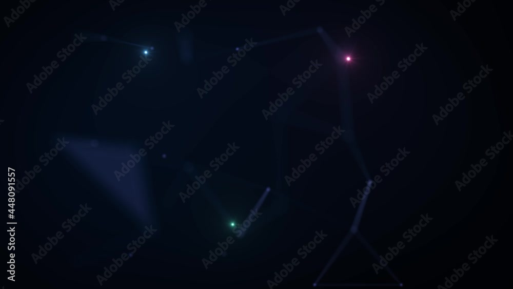 Abstract Plexus Geometrical Background Loop/ 4k animation of an abstract plexus shape technology ...