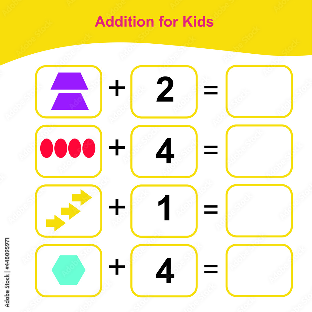 Counting Game for Preschool Children. Math Worksheet for Preschool ...