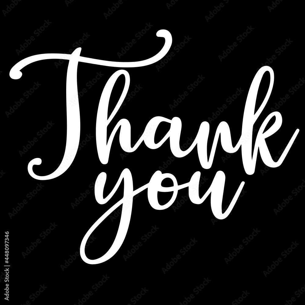 thank you on black background inspirational quotes,lettering design ...