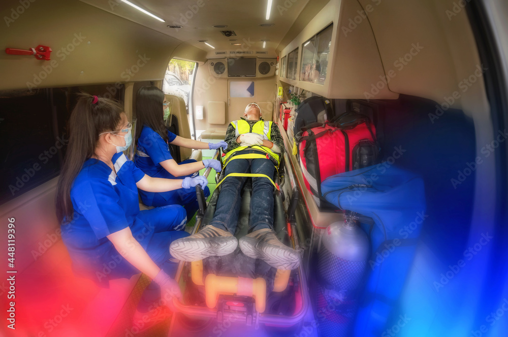 First aid training to transfer patient, loss of feeling or loss of ...