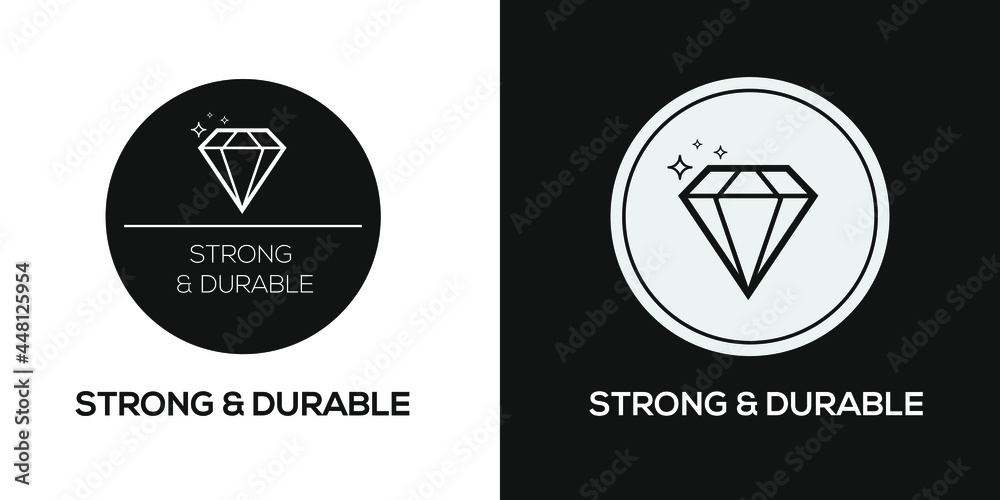 Creative (Strong and durable) Icon ,Vector sign. Stock Vector | Adobe Stock
