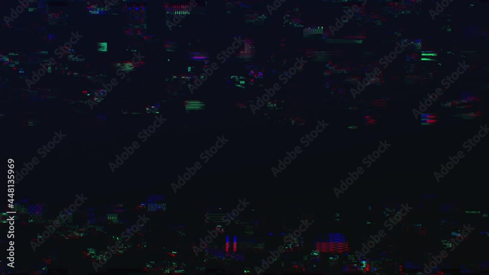 Glitch and pixel noise dynamic visual effect. Color distortions ...