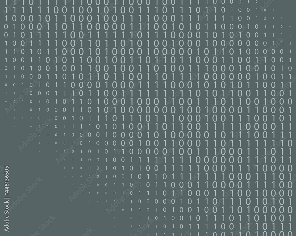 Stockvector Random numbers 0 and 1. Background in a matrix style. Binary code pattern with ...