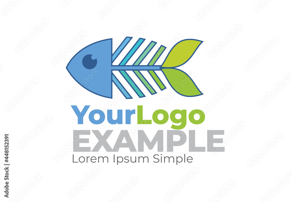 Finisheries and Agriculture Fish Plan Symbol Logo Stock Template ...